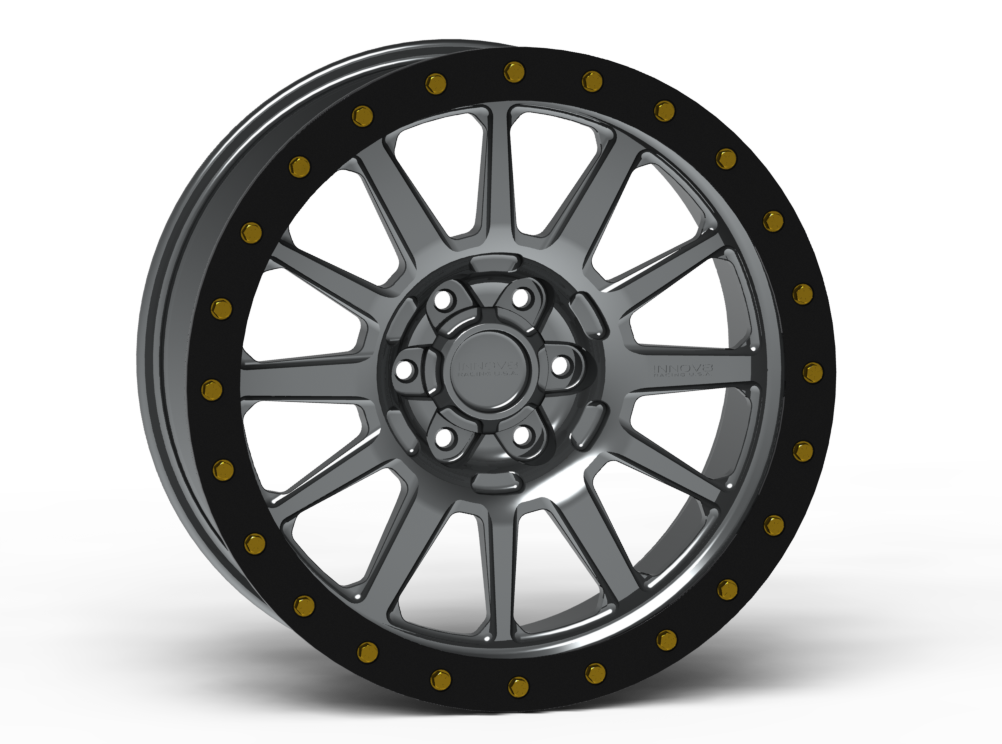 INNOV8 RACING G600 20 X 9" 5/6 LUG SIMULATED BEADLOCK WHEEL ...