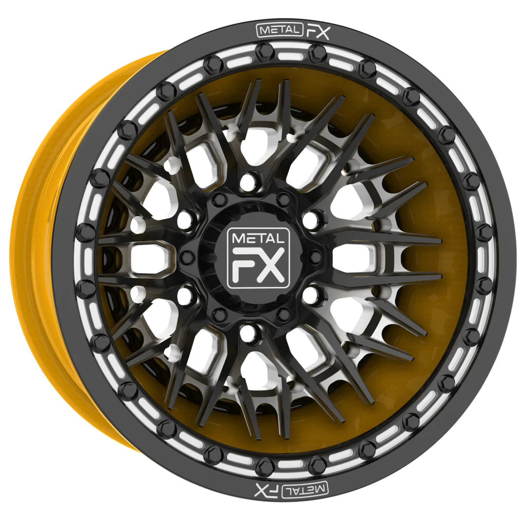 Metal FX Offroad Falcon 6R 15 x 8 15 x 11 Forged 3-Piece Beadlock Cust ...